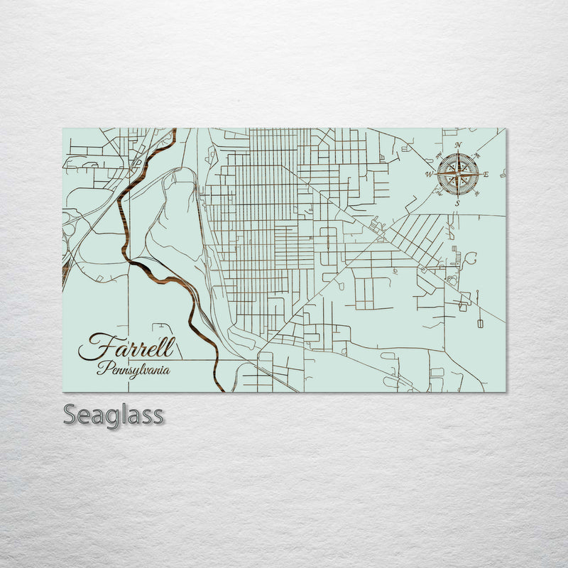 Farrell, Pennsylvania Street Map – Fire & Pine