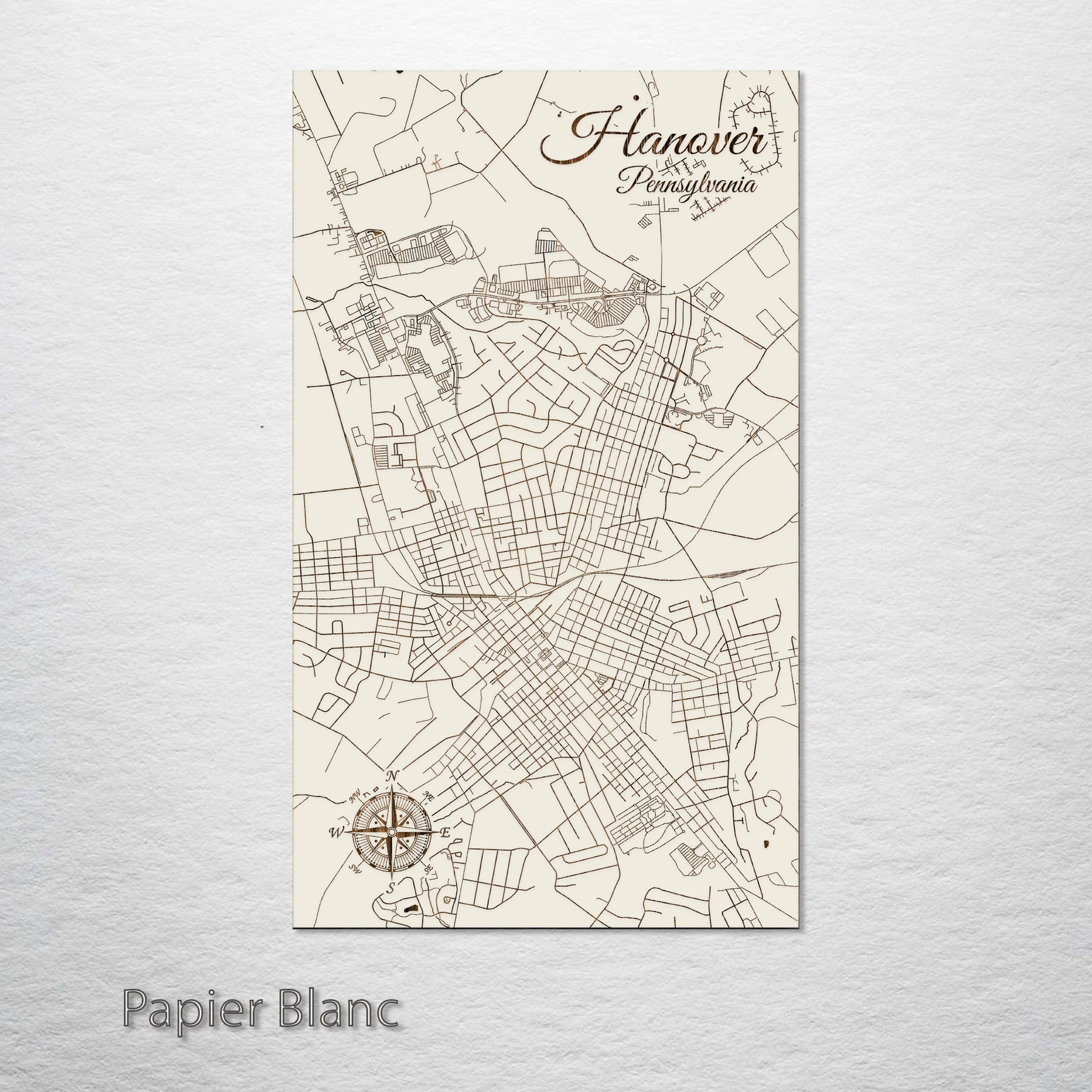 Hanover, Pennsylvania Street Map