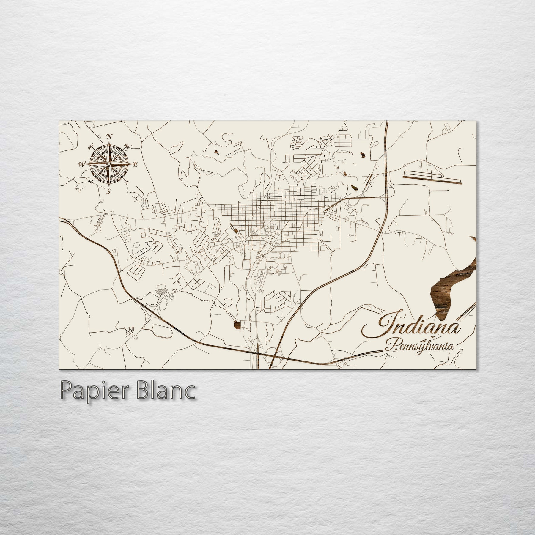 Indiana, Pennsylvania Street Map