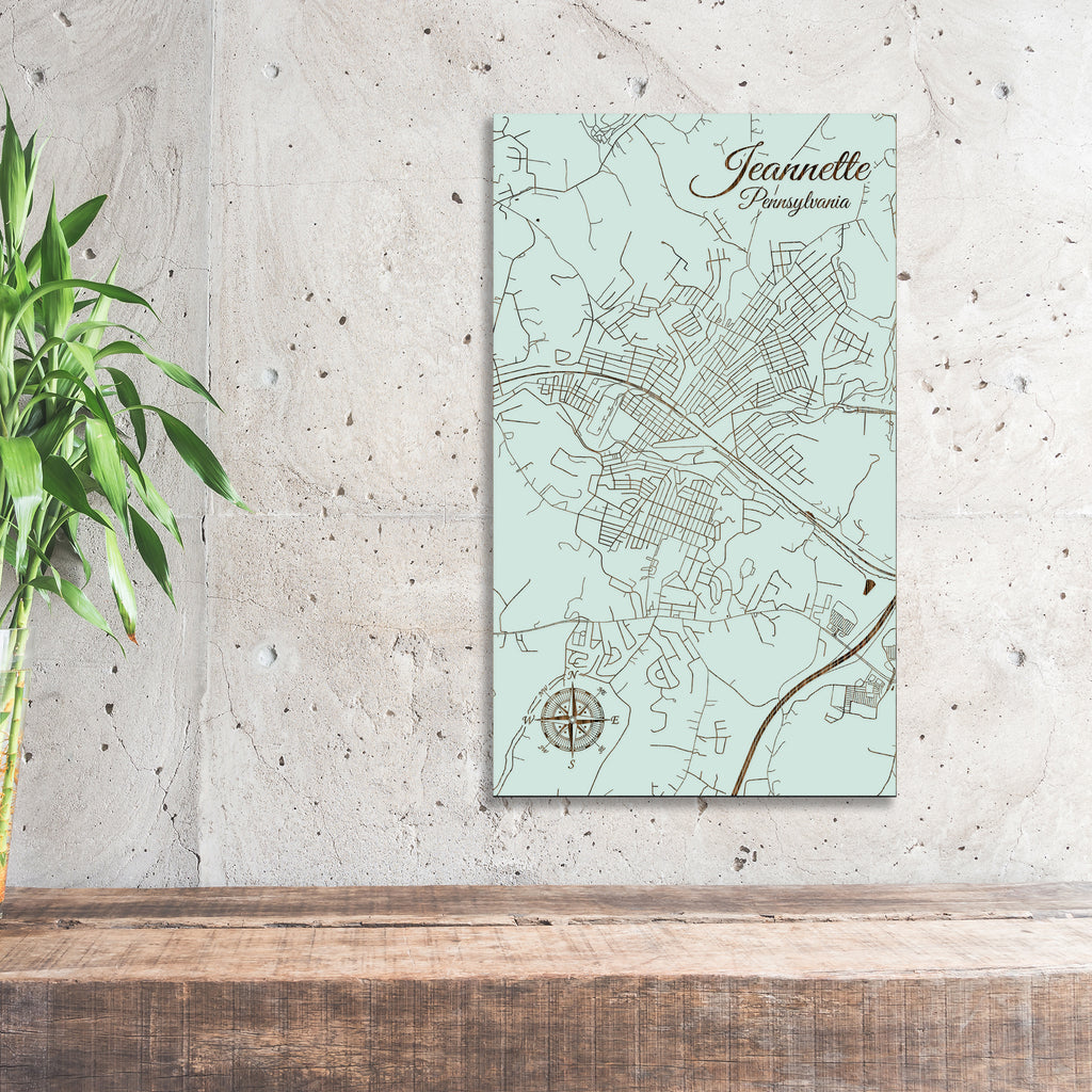 Jeannette, Pennsylvania Street Map – Fire & Pine