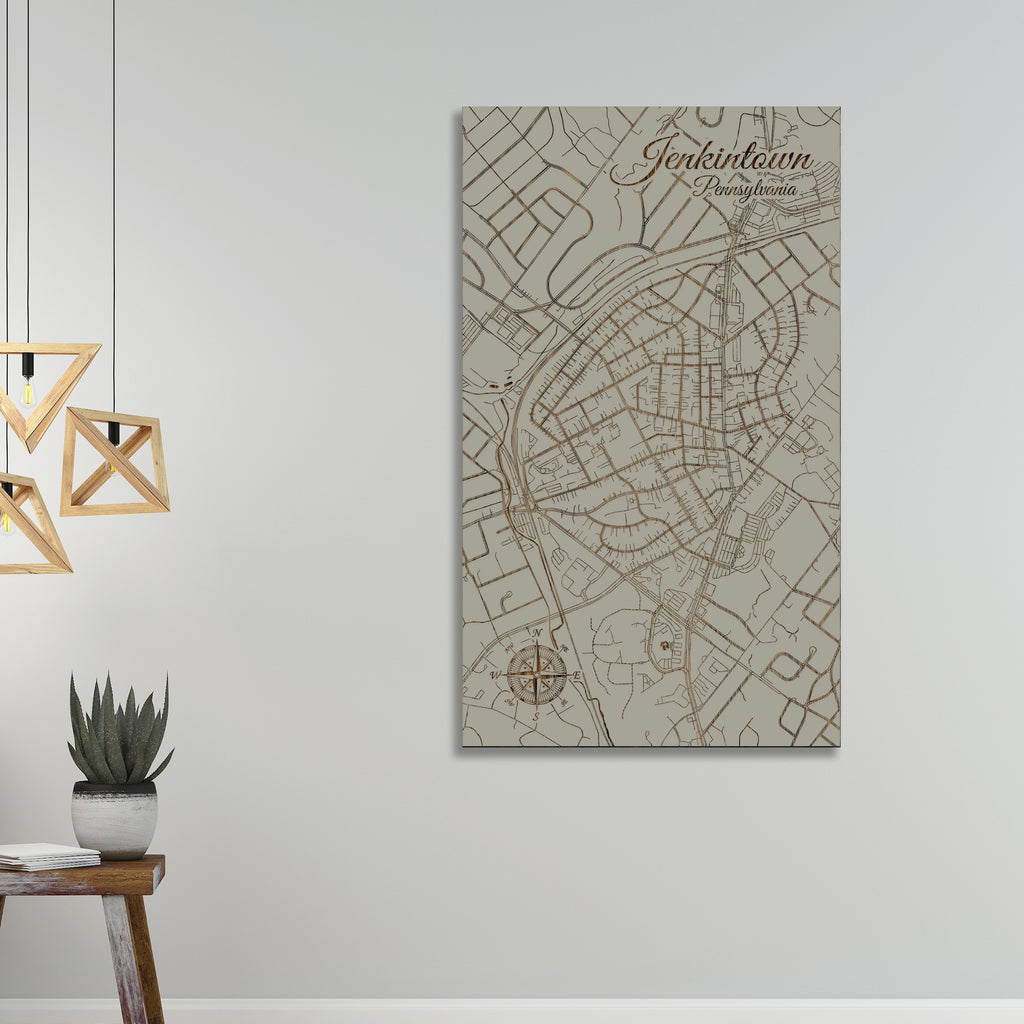 Jenkintown, Pennsylvania Street Map – Fire & Pine