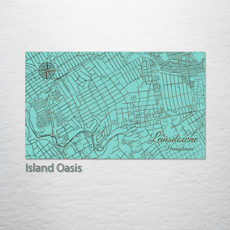 Lansdowne, Pennsylvania Street Map – Fire & Pine