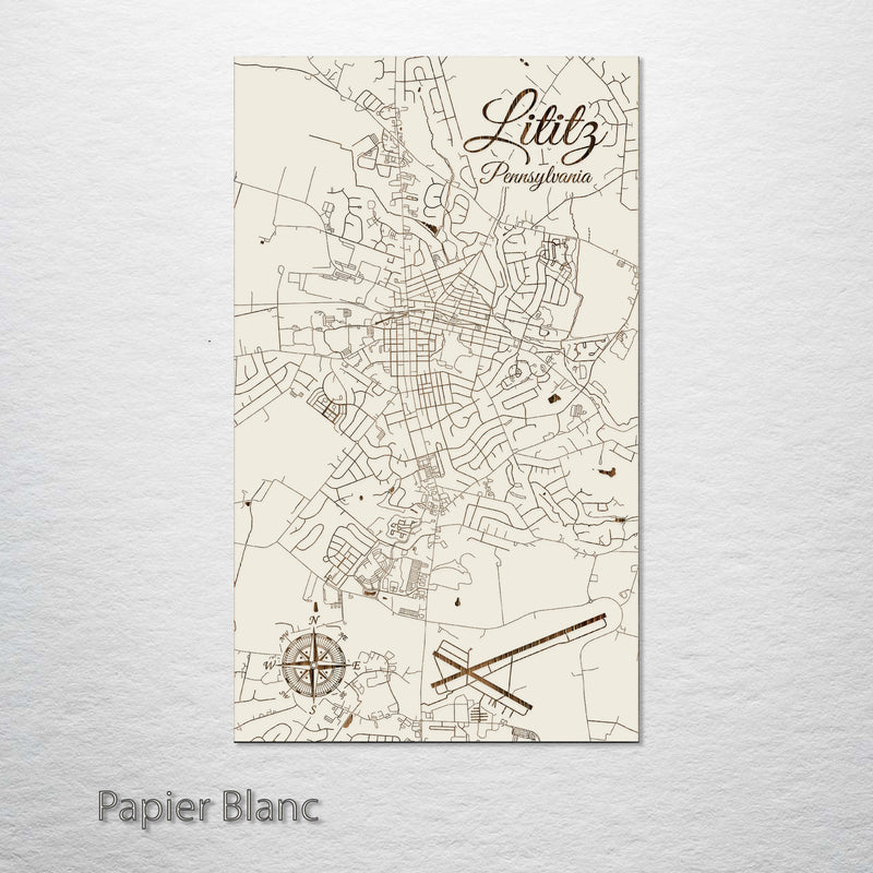 Lititz, Pennsylvania Street Map – Fire & Pine