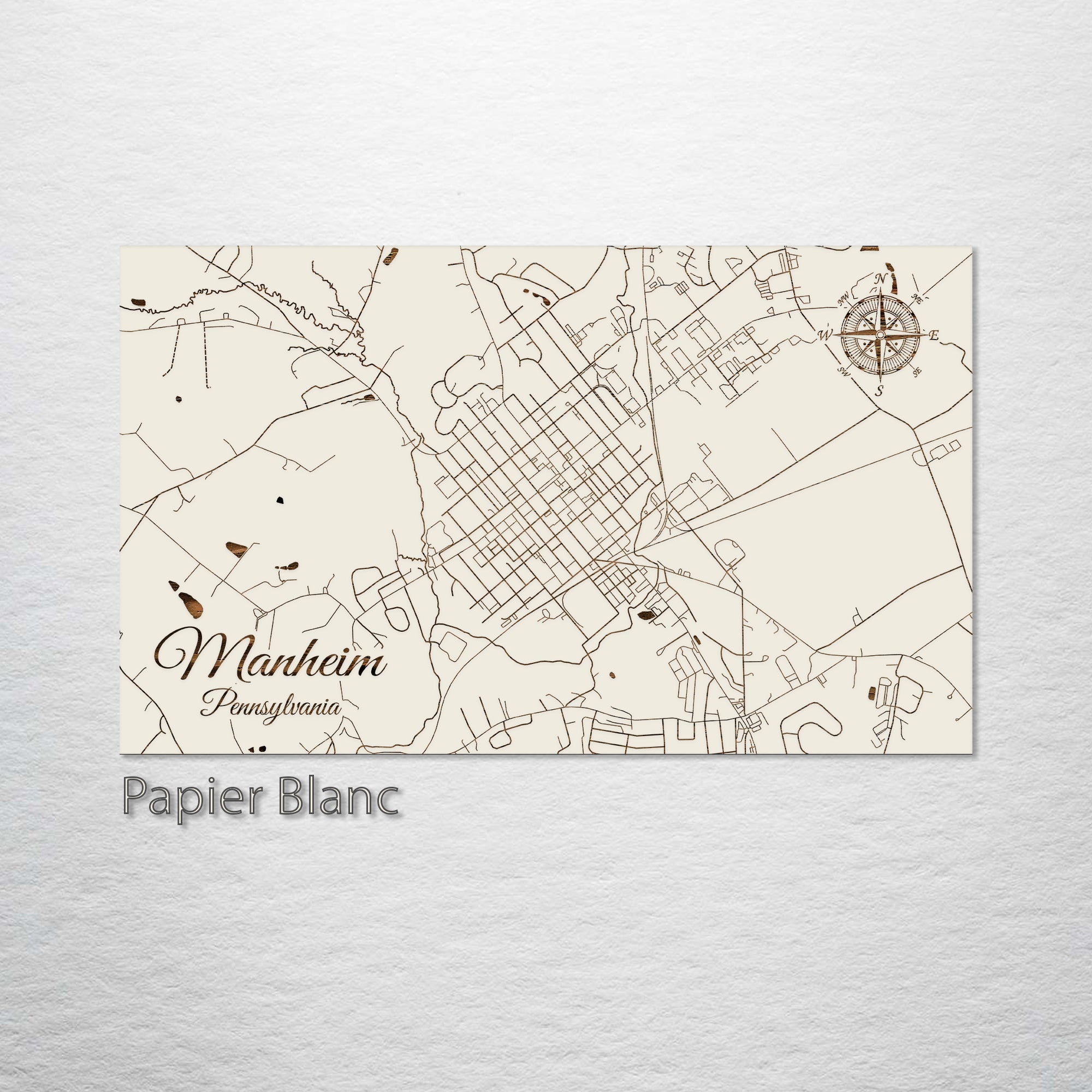 Manheim, Pennsylvania Street Map – Fire & Pine