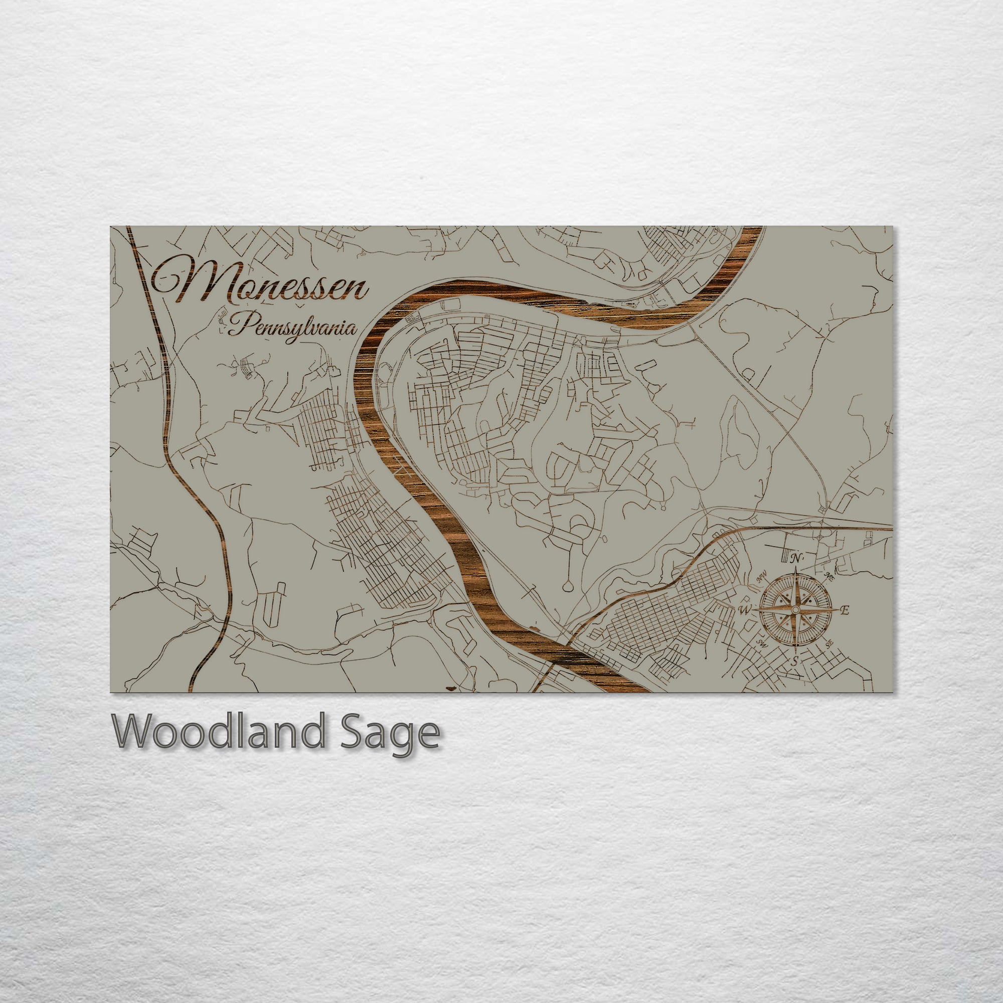 Monessen, Pennsylvania Street Map – Fire & Pine