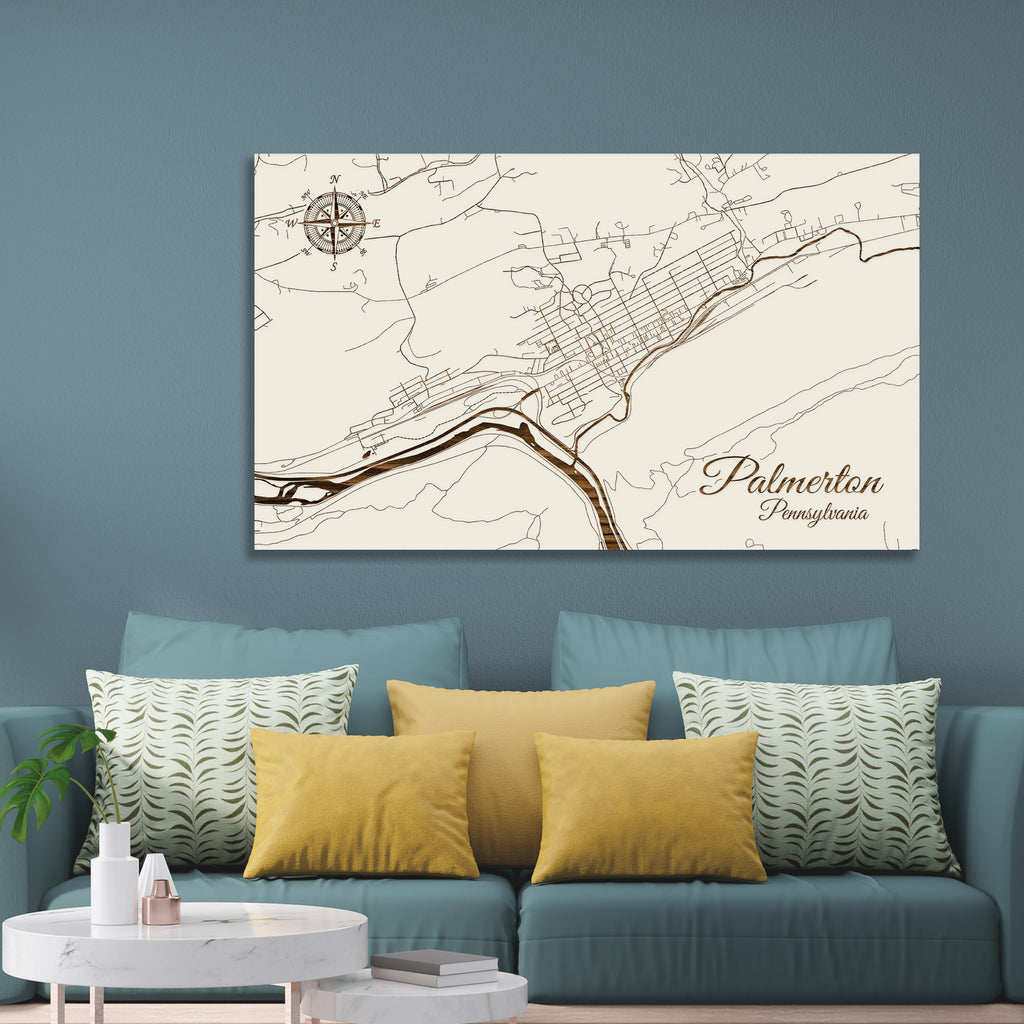 Palmerton, Pennsylvania Street Map – Fire & Pine