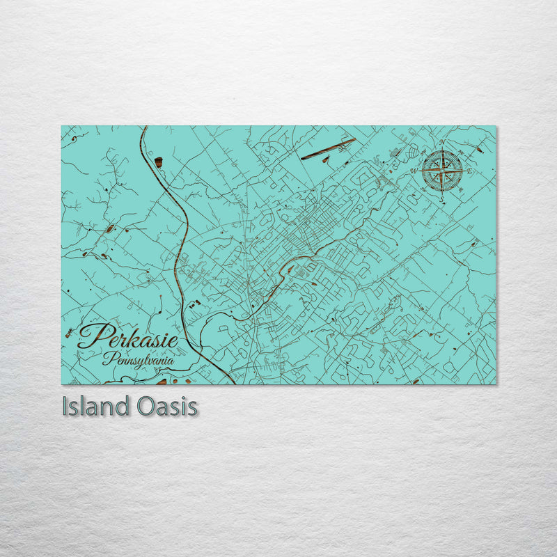 Perkasie, Pennsylvania Street Map – Fire & Pine