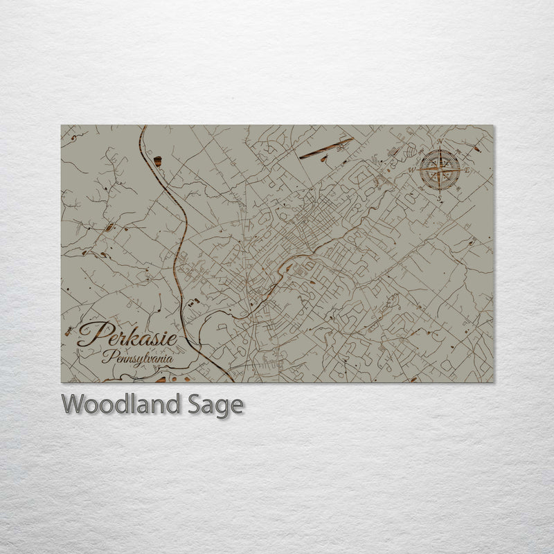 Perkasie, Pennsylvania Street Map – Fire & Pine