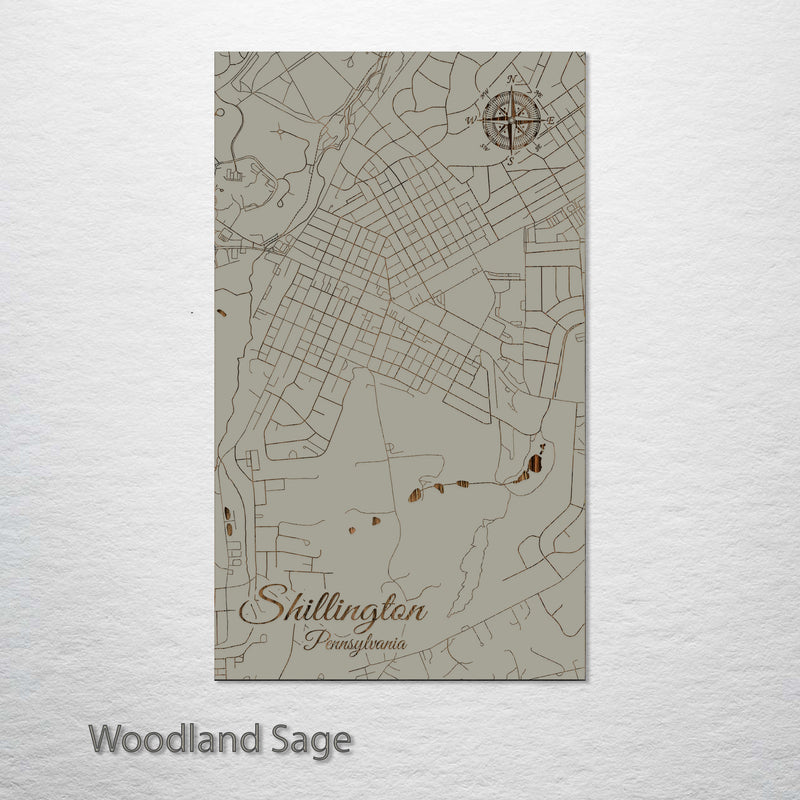 Shillington, Pennsylvania Street Map – Fire & Pine