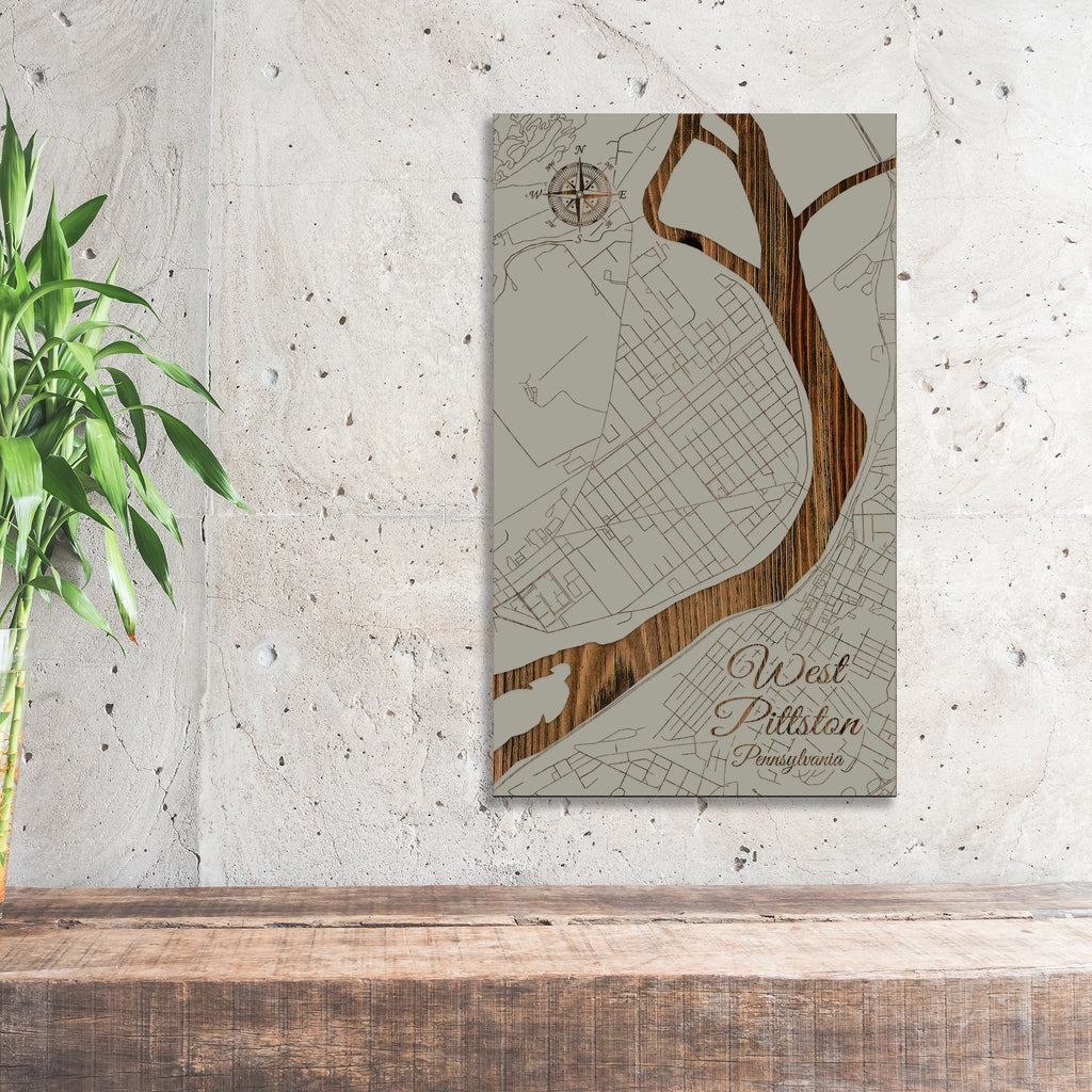 West Pittston, Pennsylvania Street Map – Fire & Pine