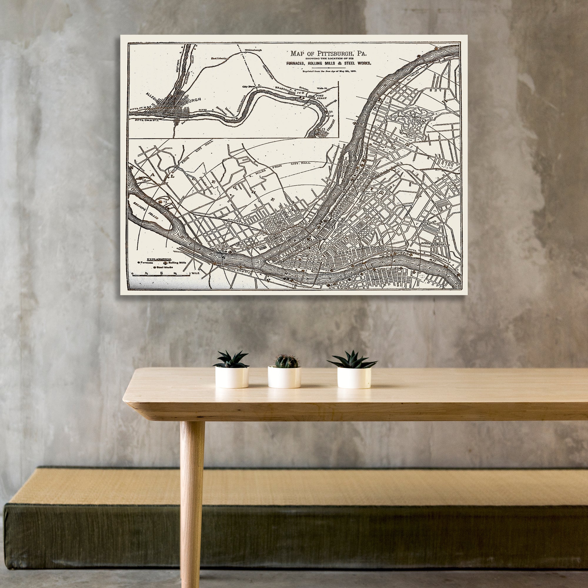 1879 Pittsburgh Furnaces Mills and Steel