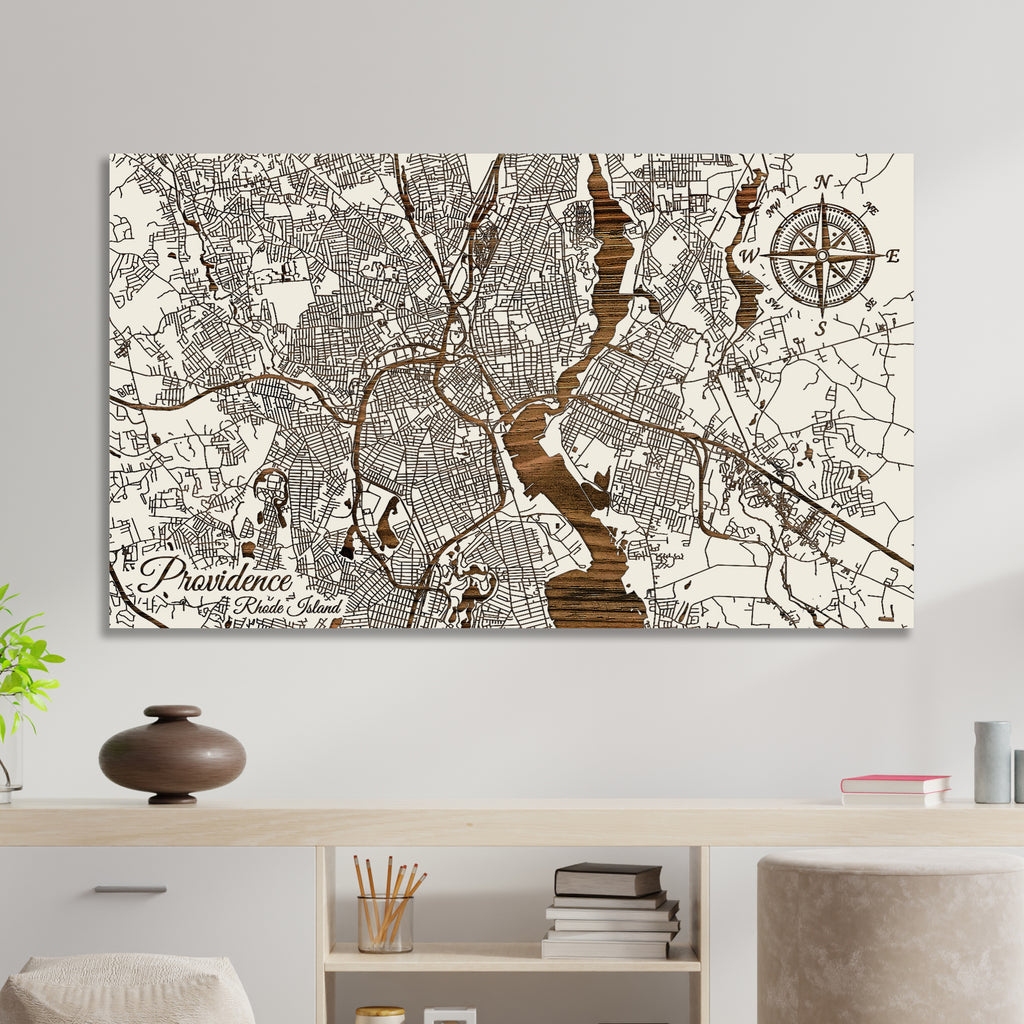 Providence, Rhode Island Street Map – Fire & Pine