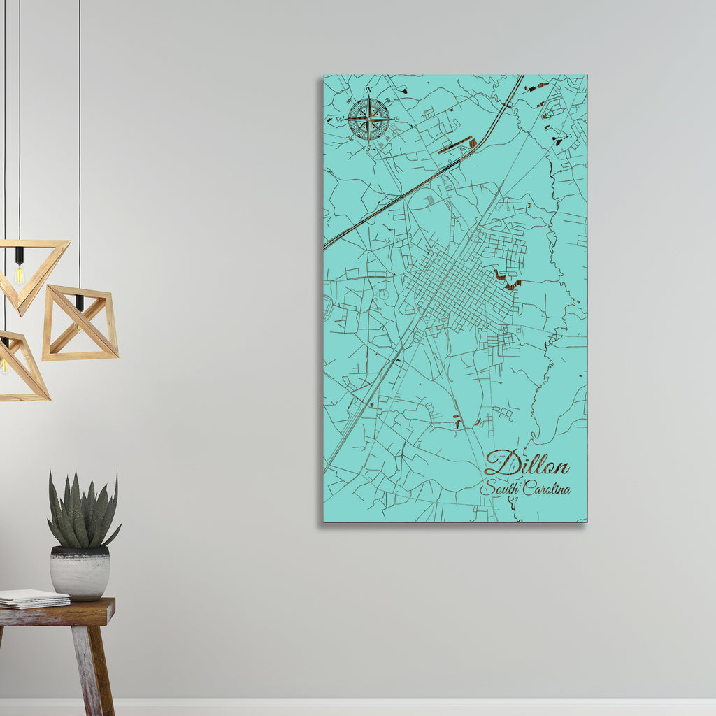 Dillon, South Carolina Street Map – Fire & Pine