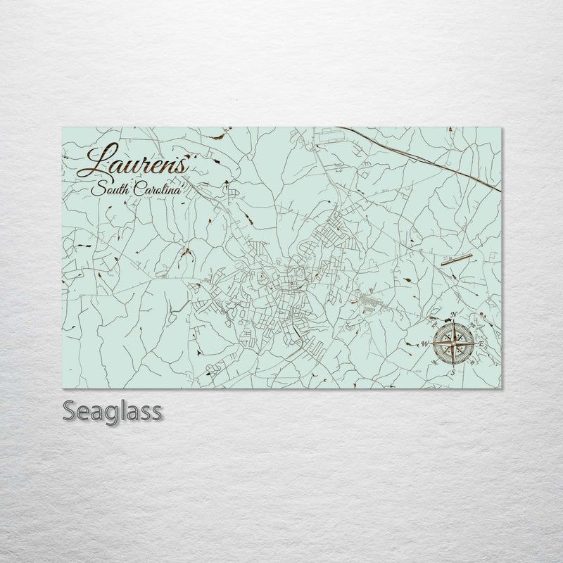 Laurens, South Carolina Street Map – Fire & Pine