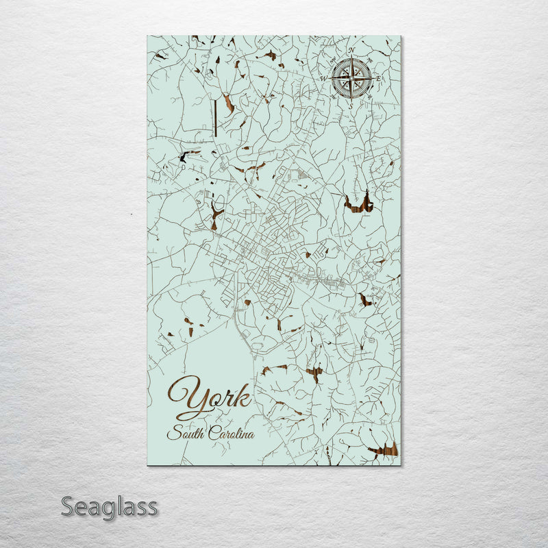 York, South Carolina Street Map – Fire & Pine