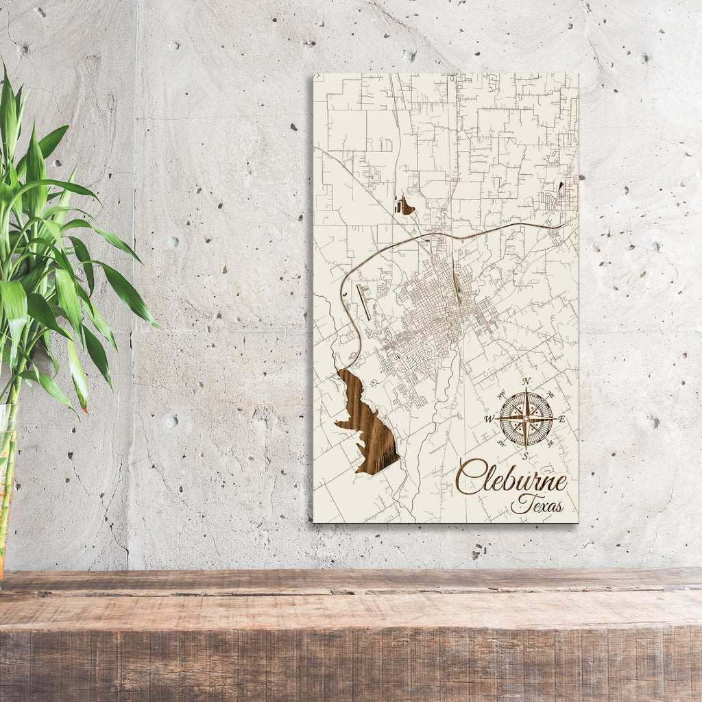 Cleburne, Texas Street Map – Fire & Pine