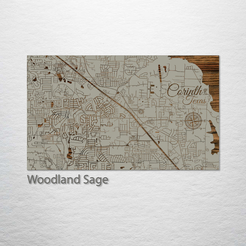 Corinth, Texas Street Map – Fire & Pine