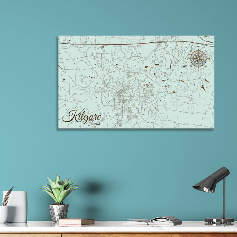 Kilgore, Texas Street Map – Fire & Pine