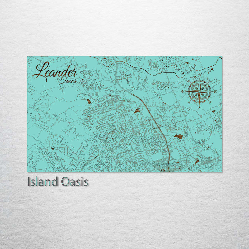 Leander, Texas Street Map – Fire & Pine