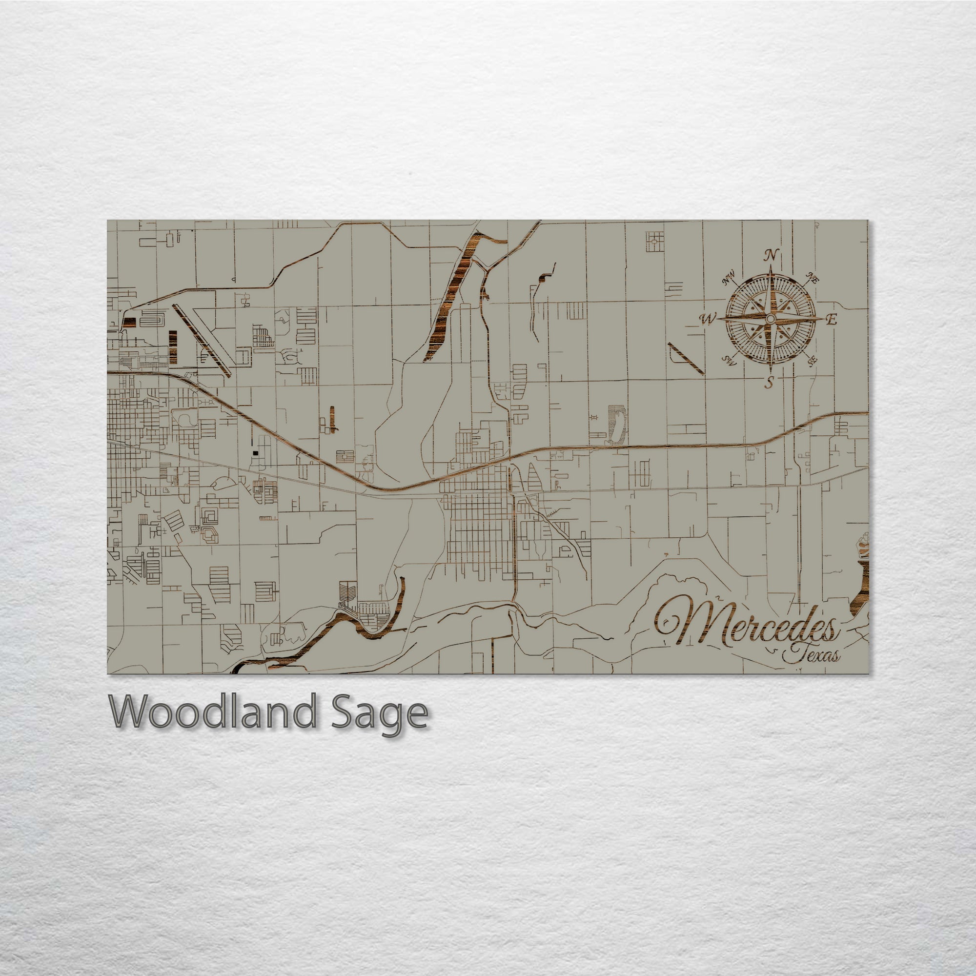 Mercedes, Texas Street Map – Fire & Pine