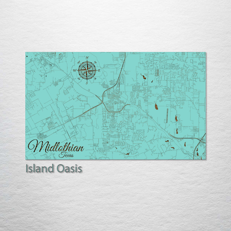 Midlothian, Texas Street Map – Fire & Pine