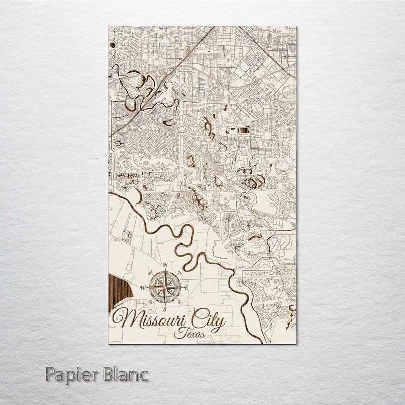 Missouri City, Texas Street Map – Fire & Pine