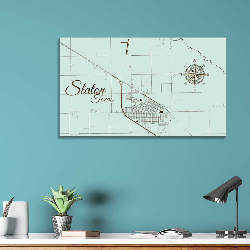 Slaton, Texas Street Map – Fire & Pine
