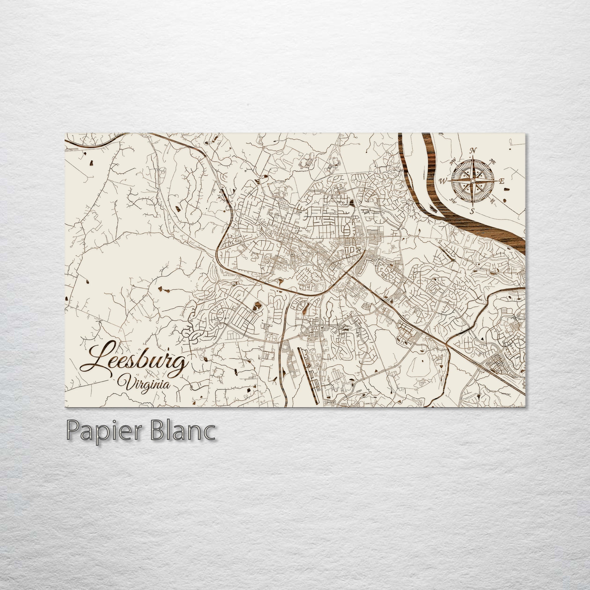 Leesburg, Virginia Street Map – Fire & Pine