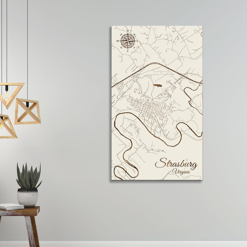 Strasburg, Virginia Street Map – Fire & Pine