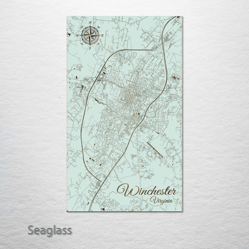 Winchester, Virginia Street Map – Fire & Pine