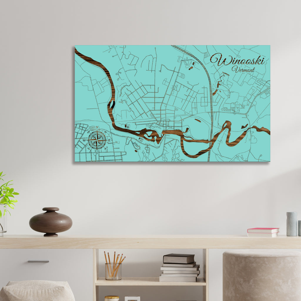 Winooski, Vermont Street Map – Fire & Pine