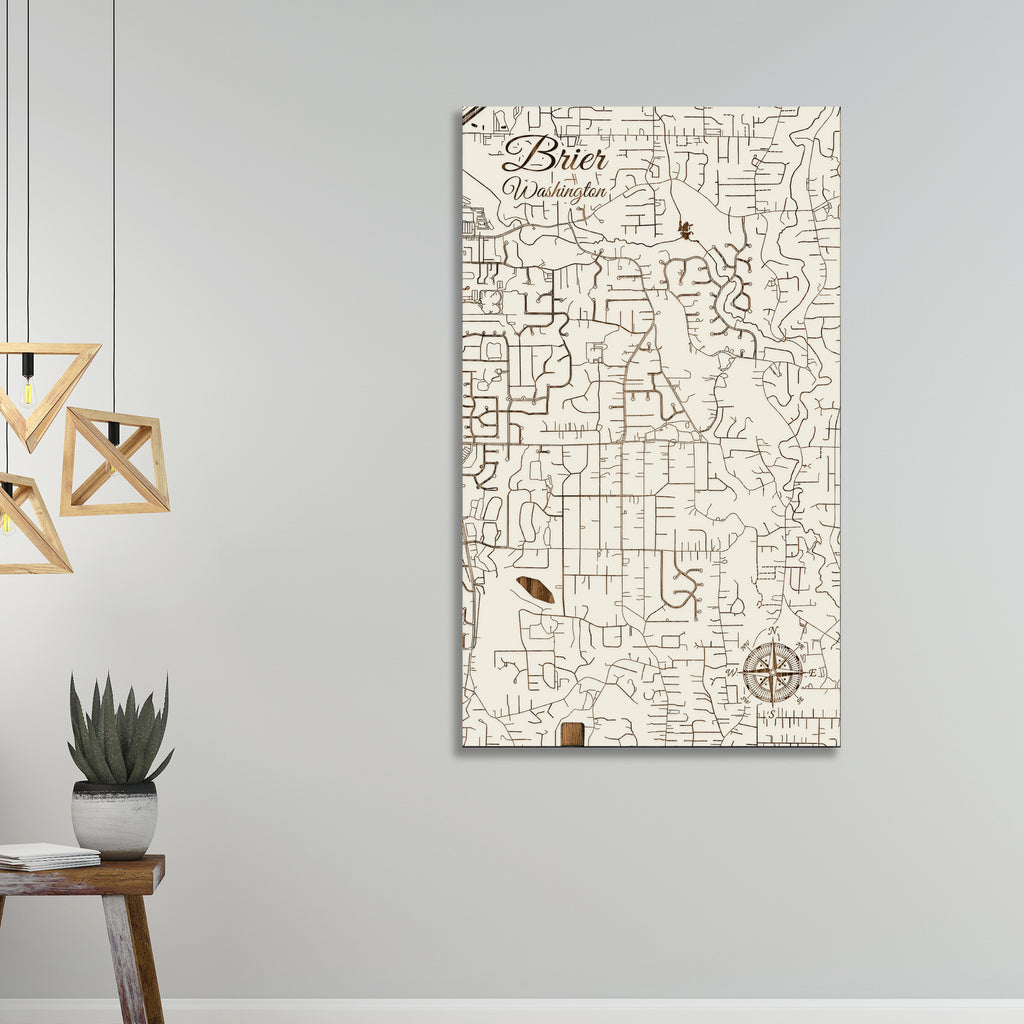 Brier, Washington Street Map – Fire & Pine