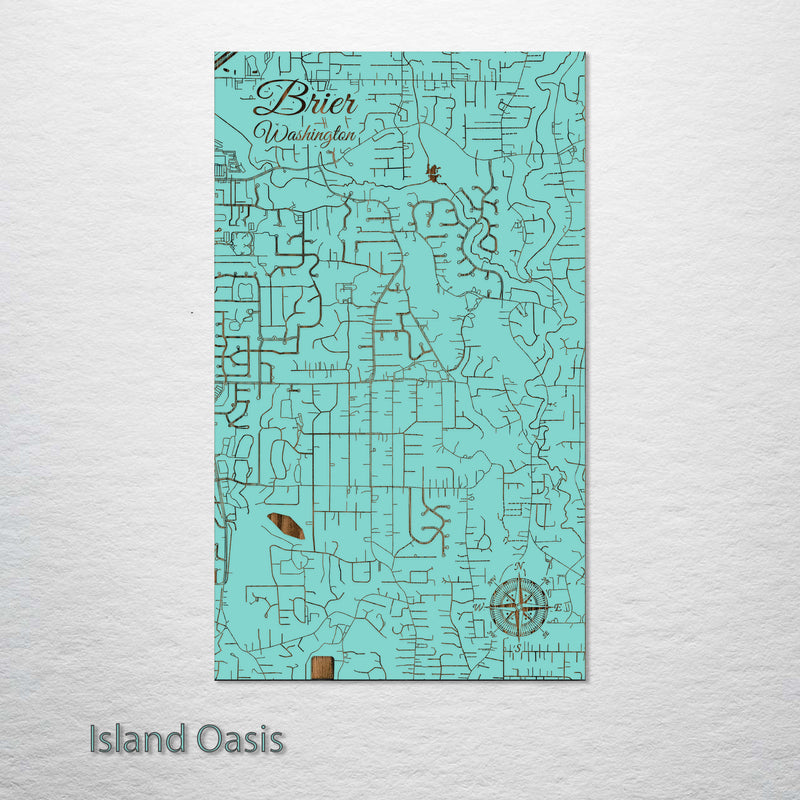 Brier, Washington Street Map – Fire & Pine