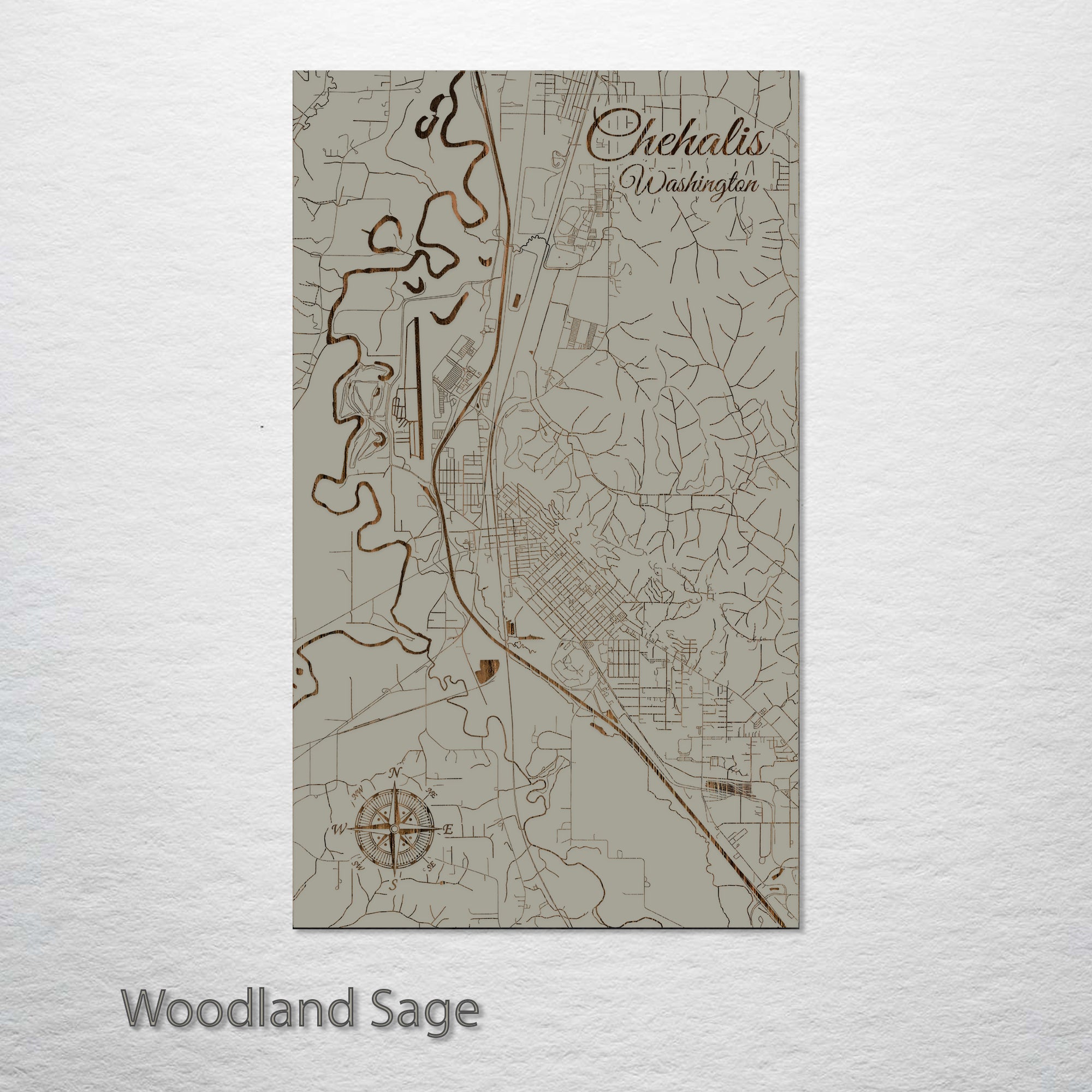 Chehalis, Washington Street Map – Fire & Pine