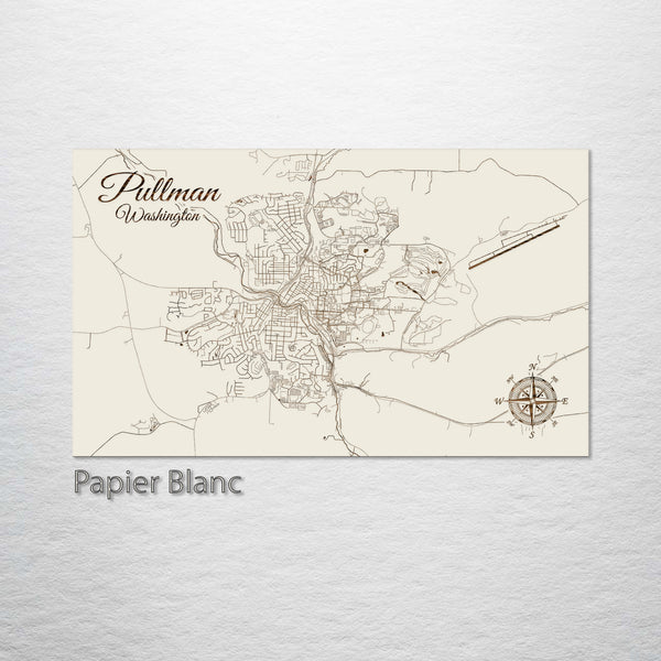 Pullman, Washington Street Map – Fire & Pine
