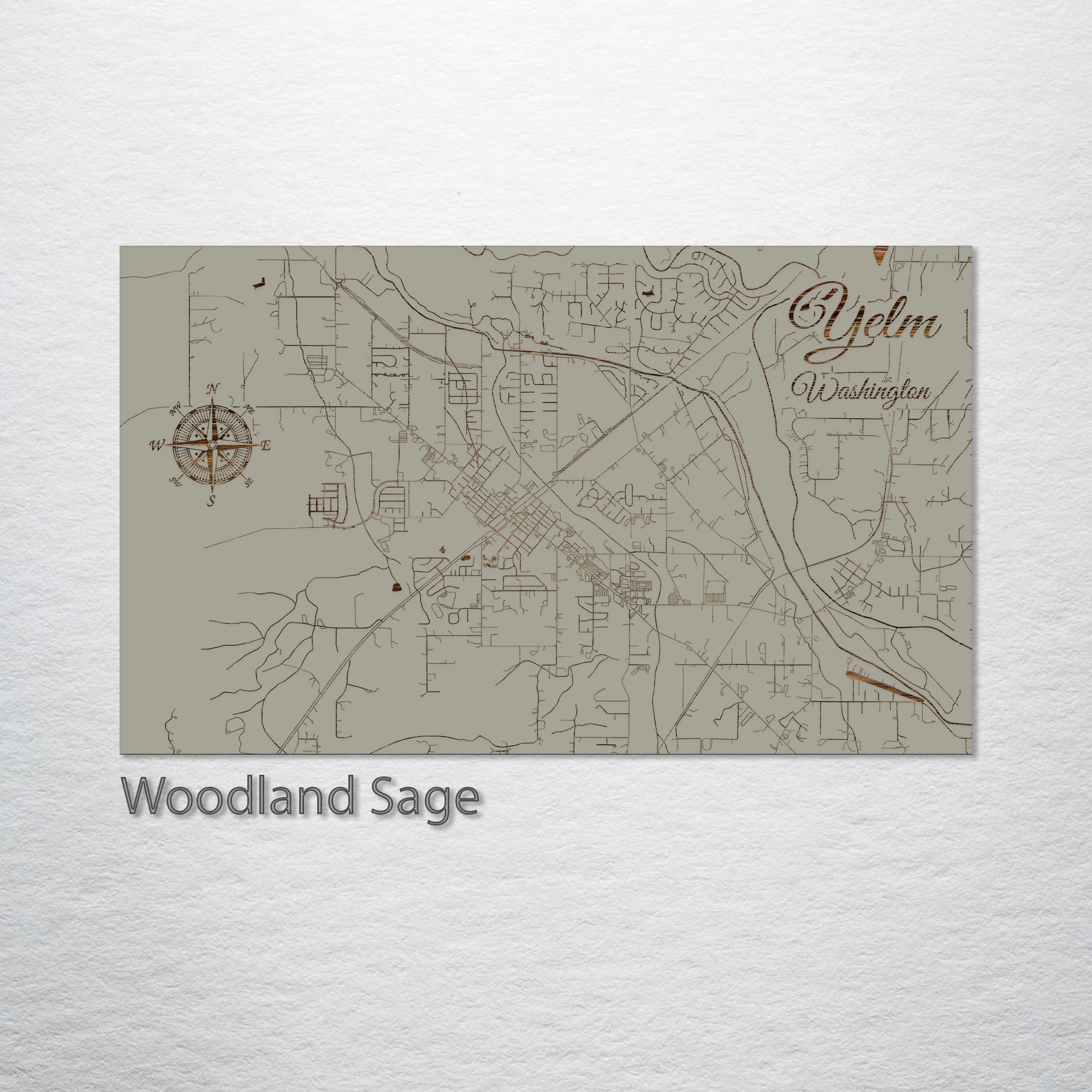 Yelm, Washington Street Map – Fire & Pine