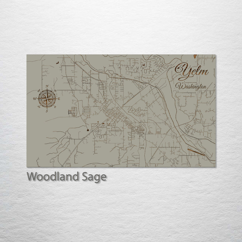Yelm, Washington Street Map – Fire & Pine